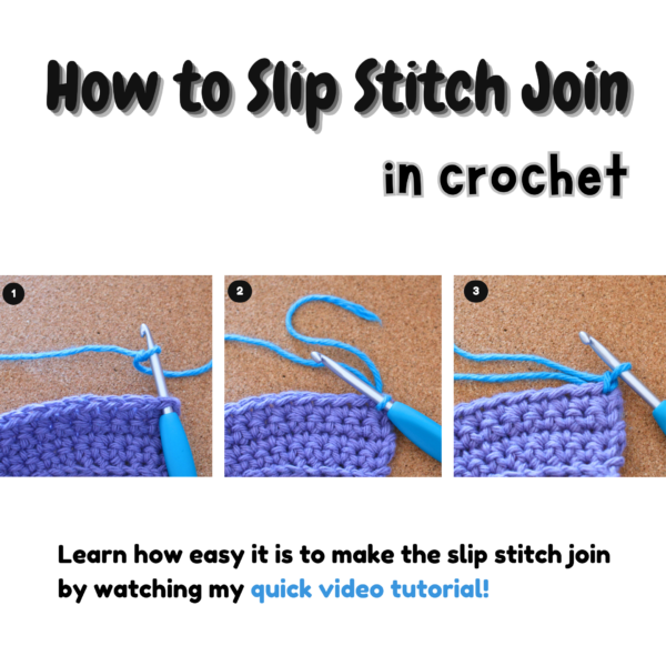 Slip Stitch Join Tutorial • Free Crochet Patterns and Tutorials