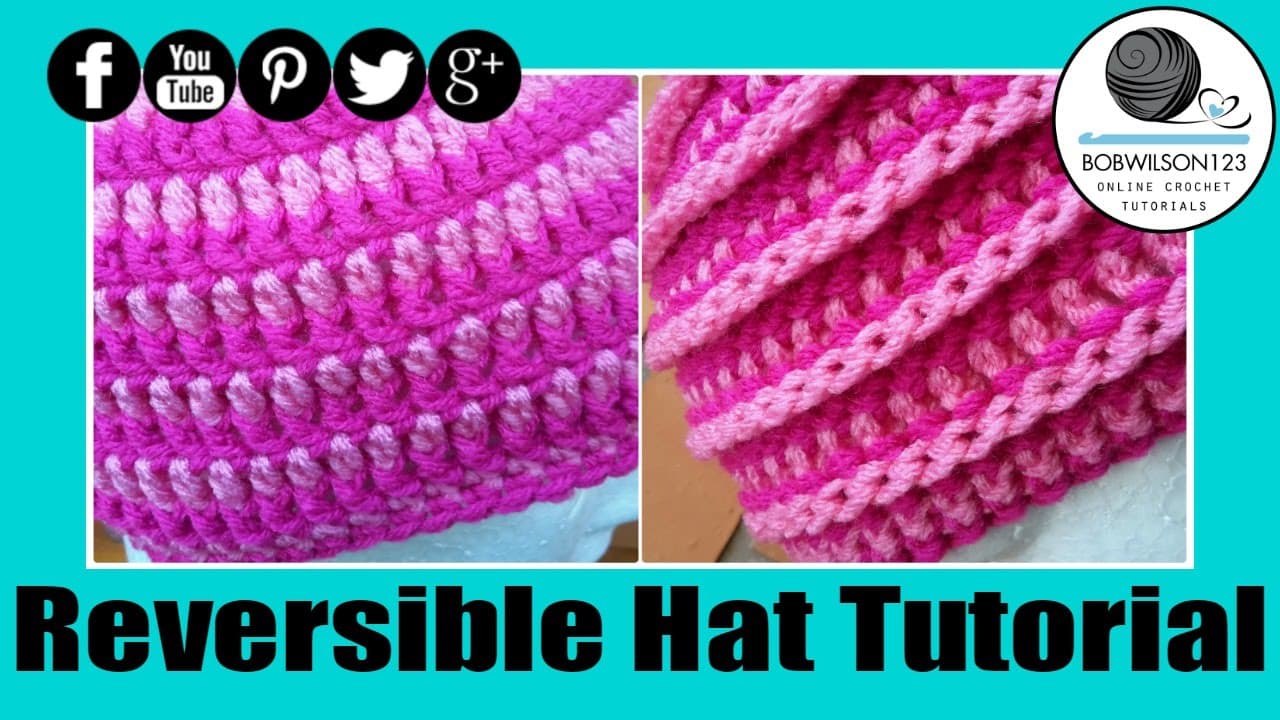 Reversible Crochet Hats • Free Crochet Tutorials
