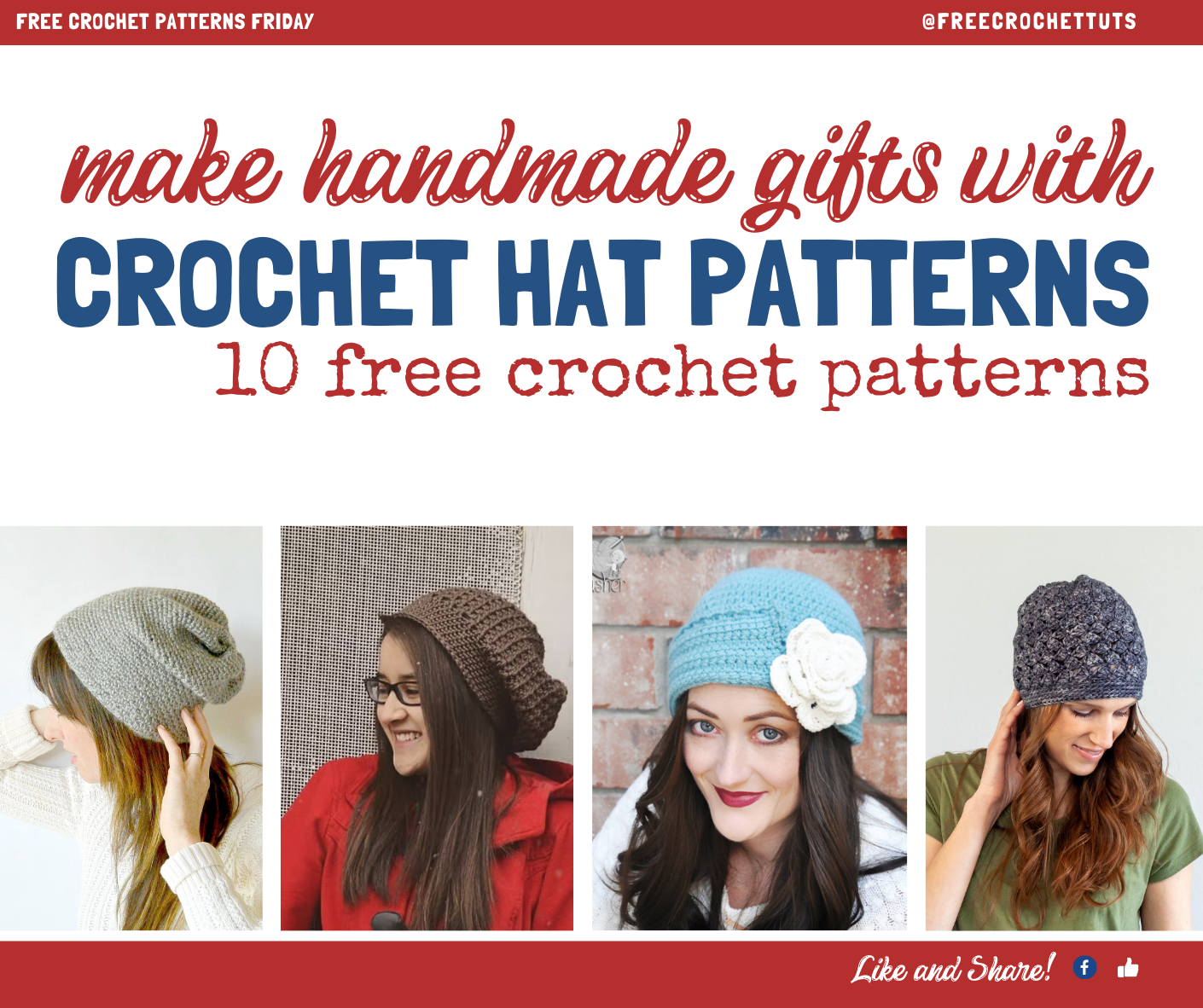 10 Free Women's Crochet Hat Patterns • Free Crochet Patterns and Tutorials