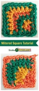 Learn How to Crochet Mitered Squares • Free Crochet Patterns and Tutorials