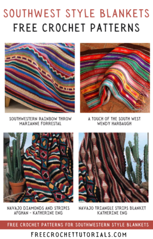 Southwestern Style Afghans - Navajo Blankets • Free Crochet Tutorials ...