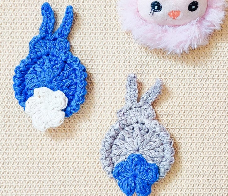 Adorable Crochet Bunny Applique Pattern + Video • Free Crochet Patterns ...