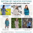 Bottom-up Crochet Sweater Patterns