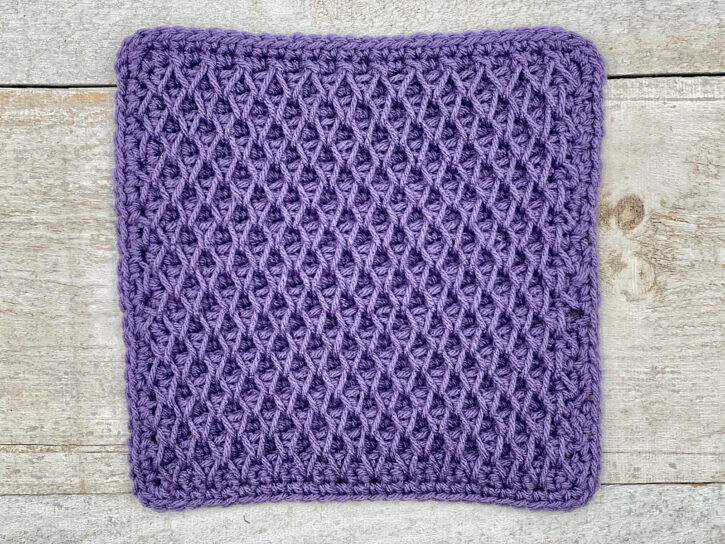Textured Afghan Blocks Worked in Rows • Free Crochet Patterns and Tutorials