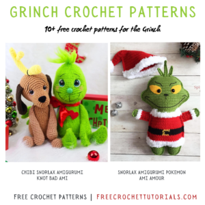 15 Free Grinch Crochet Patterns for Christmas • Free Crochet Patterns ...