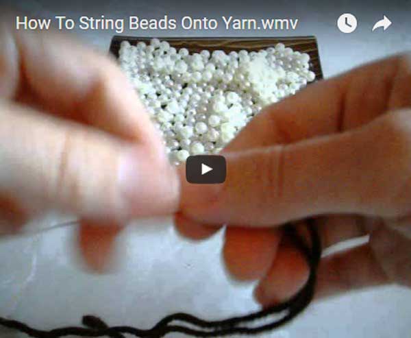 How To String Beads Onto Yarn • Free Crochet Patterns and Tutorials